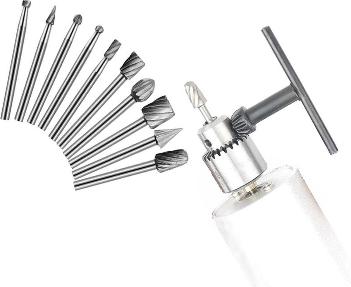 Frezensets – Freesset 10 delig - Set van 10 frezen – Mini frezenset – ø ...