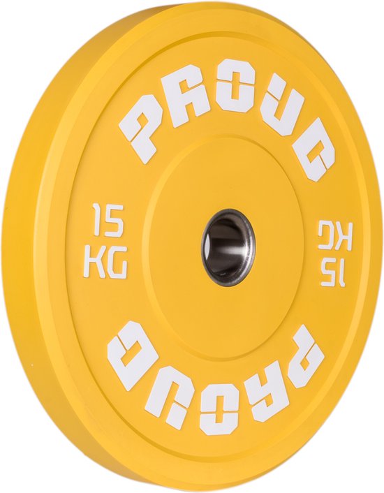Plaques de pare- Bumper olympiques 15 kg - Set de 2 - Proud | bol.com