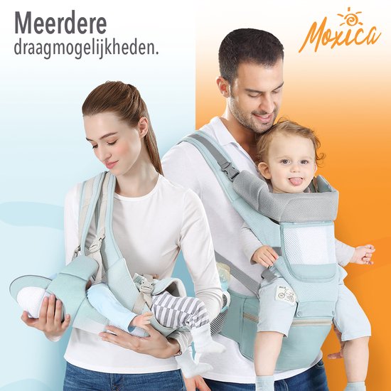 Moxica Draagzak Baby - Draagdoek - Carrier - Kinderdrager - Babydrager ...