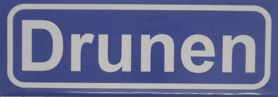 Koelkast magneet plaatsnaambord Drunen. | bol