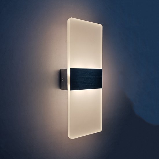 Moderne Acryl Wandlamp zilver - Wandlamp - Zilver - Modern ...