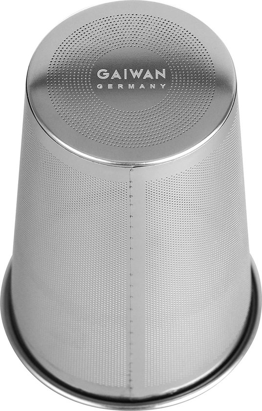 Theefilter voor losse thee, fijne RVS theezeef, permanent filter, 30 ...