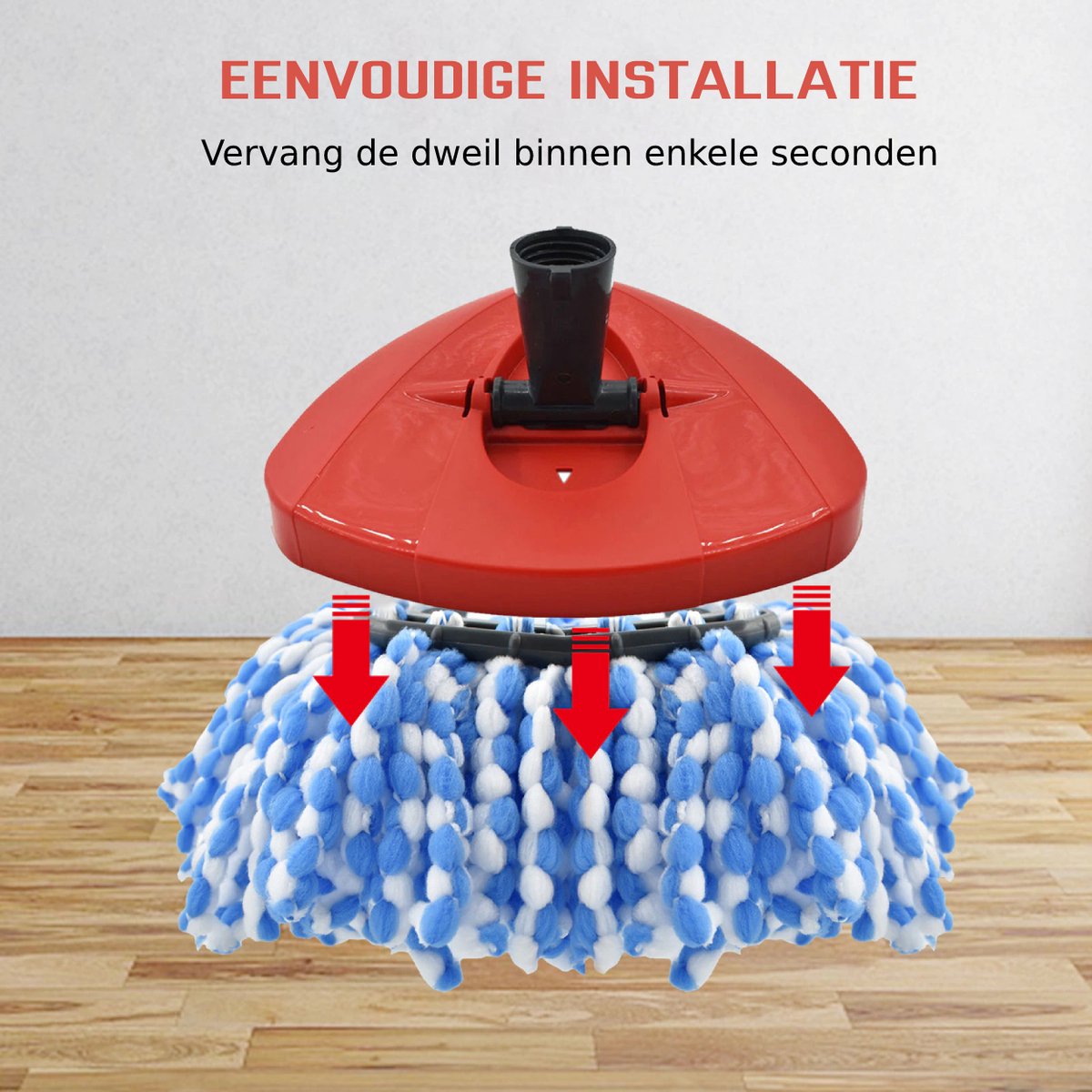 Dweil Bevestiging vervanging compatibel met Vileda Turbo - EasyWring ...