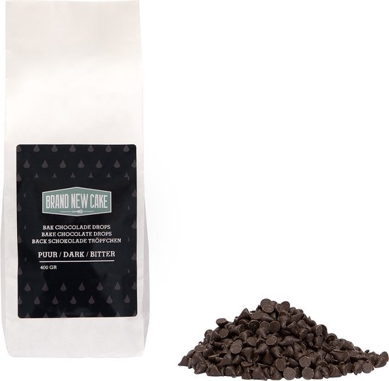 BrandNewCake Bakvaste Chocolade Drops Puur 400g | bol