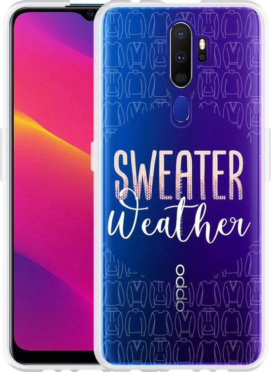 Oppo A9 2020 Hoesje Sweater Weather - Designed by Cazy | bol