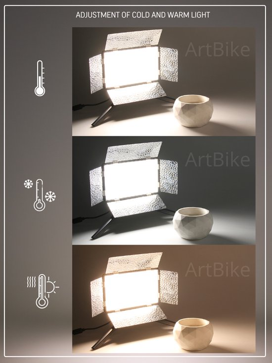 PRO LED lamp - Studio belichting - Fotografie belichting - Video lamp ...