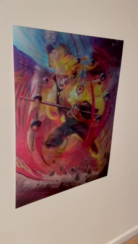 Naruto | 3D Poster | Naruto | Kakashi | Sasuke | Anime | Poster | bol.com