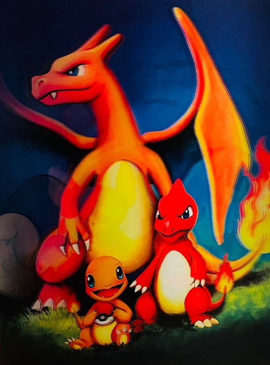 Pokémon | 3-in-1 | 3D Poster | Starters | Evoluties | Anime | Poster ...