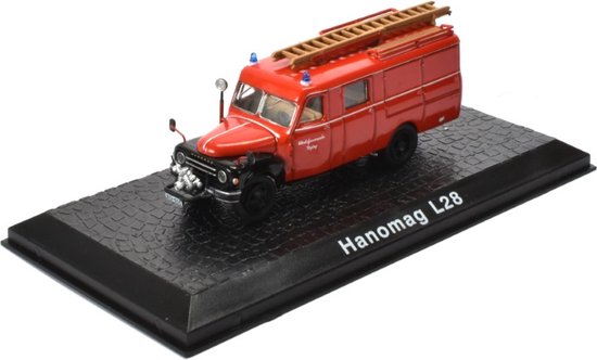Hanomag L28 - Brandweer - Edition Atlas miniatuur auto 1:72 | bol.com