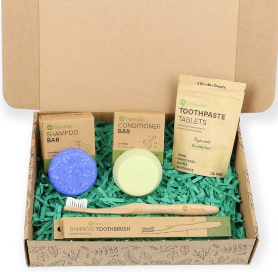 Plasticvrije Badkamer Geschenkdoos | Zero Waste | Duurzaam Cadeau | Eco ...