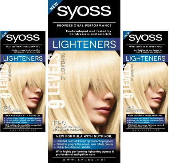 Syoss Intensive Blond Lightener 13_0 Bundelverpakking - 3 Stuks | bol.com