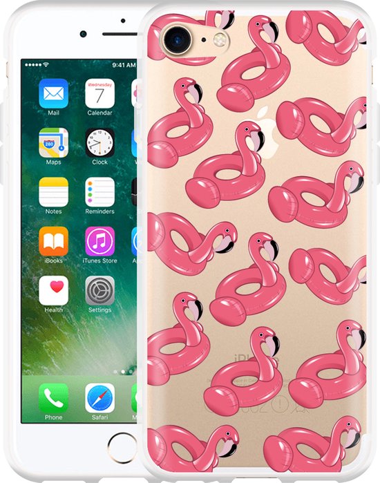 iPhone 7 Hoesje Inflatable Flamingos - Designed by Cazy | bol