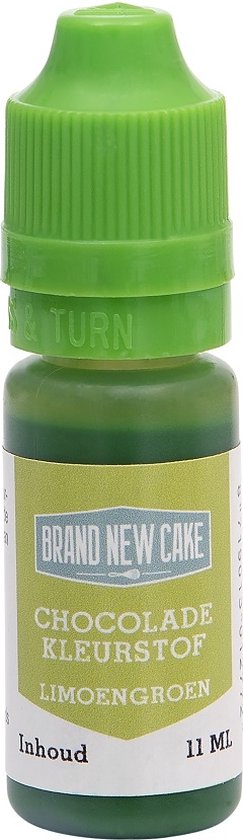 BrandNewCake® Chocolade Kleurstof Limoengroen 11ml - Eetbare ...