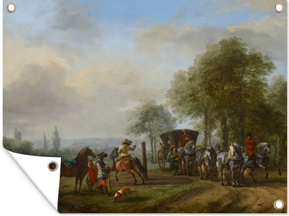 Tuin decoratie De rijschool - Schilderij van Philips Wouwerman - 40x30 ...