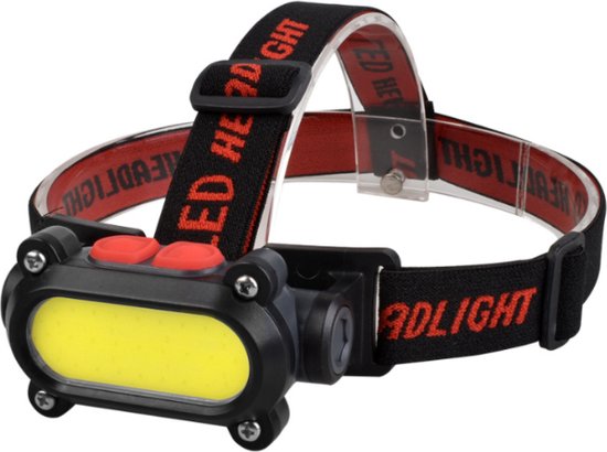 LED hoofdlamp - Oplaadbaar - Rood + wit - 250 Lumen | bol