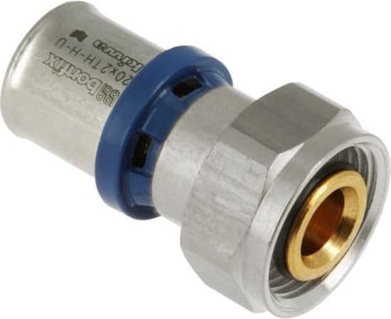 Bonfix Perskoppeling - 2x Alu-pers 1x Euroconus - 2-delige koppeling vertind - 1/2 x 16mm | bol