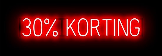 30% KORTING - Reclamebord Neon LED bord verlichting - SpellBrite - 100,7 x 16 cm rood... | bol