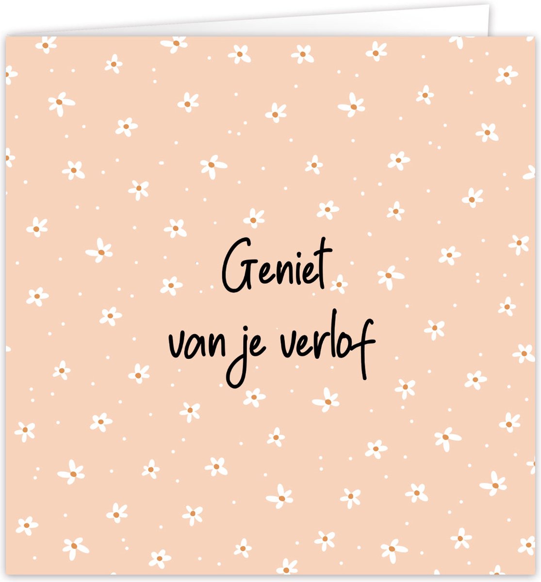 Kaart verlof - Wenskaart dubbel 'geniet van je verlof' inclusief ...