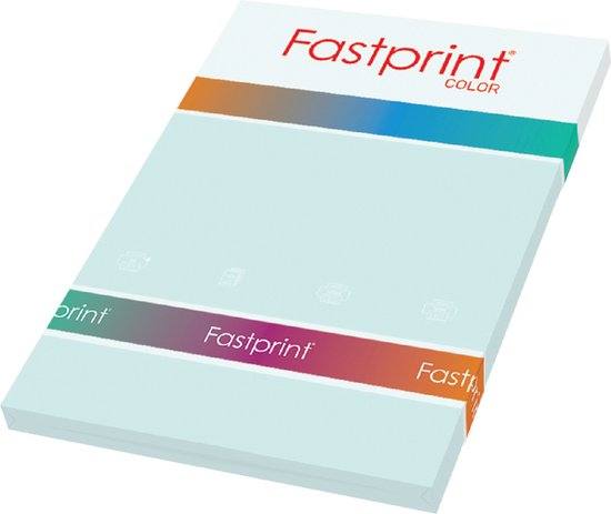 Kopieerpapier Fastprint A4 160gr lichtblauw 50vel | bol