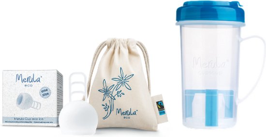Merula - Menstruatiecup ECO + Cupscup Cupreiniger - One size ...