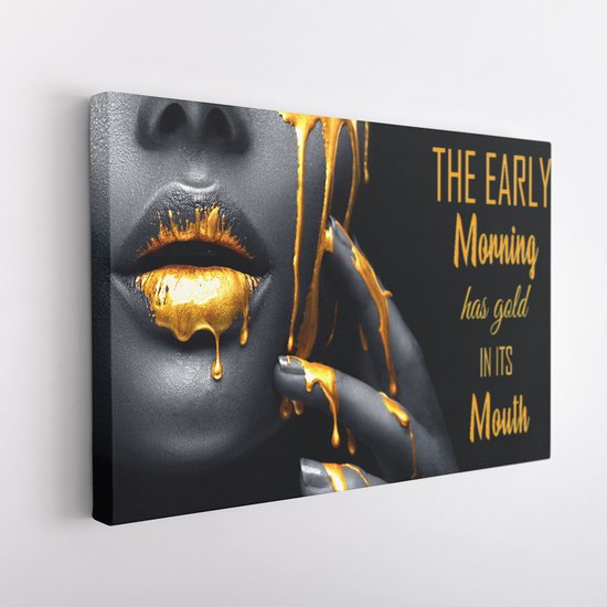 Artevue - Schilderij - Golden Woman - Kunst op Canvas - Top Kwaliteit ...