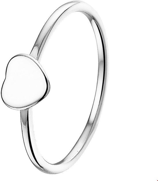Ring Hart Zilver Gerhodineerd | bol