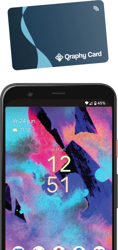 Visitekaart met QR-Code en NFC | Bloemenveld | QraphyCard | Deel je ...