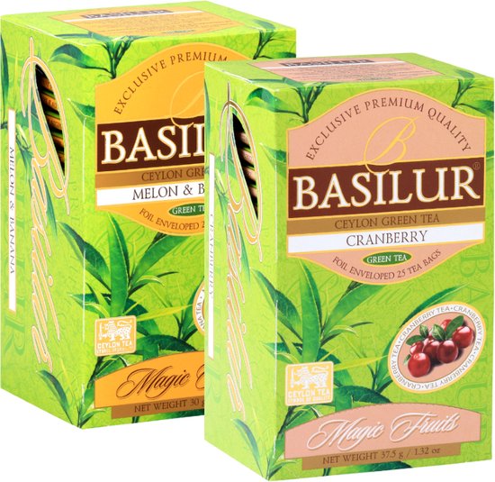 Basilur A-kwaliteit tea, Groen thee, Magic Fruits Combo: Cranberry ...