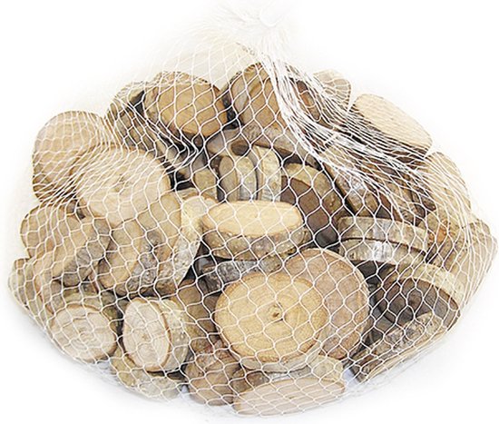 Hout En Stokken - Oak Slices 4cm Natural (ca.500g) | bol.com