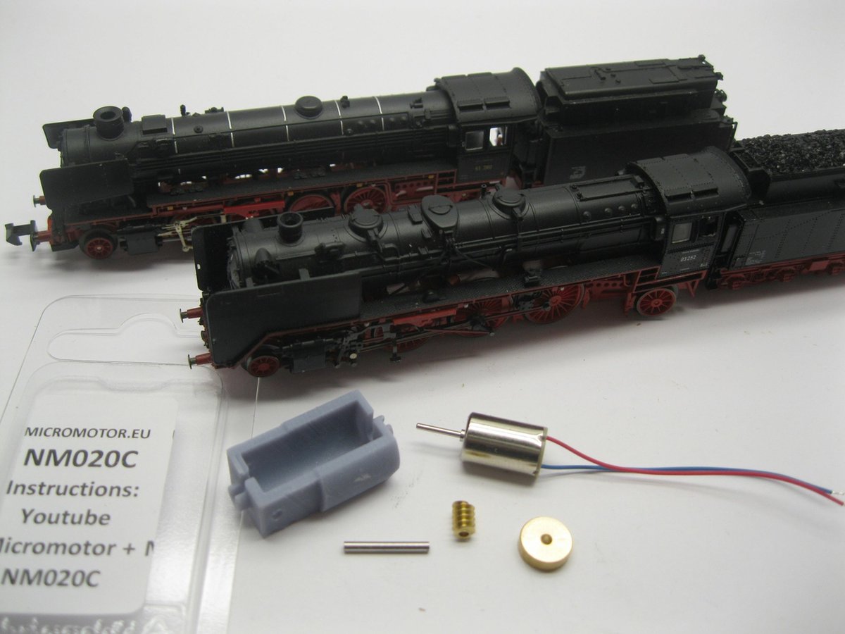 micromotor NM020C motor ombouwset voor Minitrix BR 01, BR 01.5, BR 03 ...