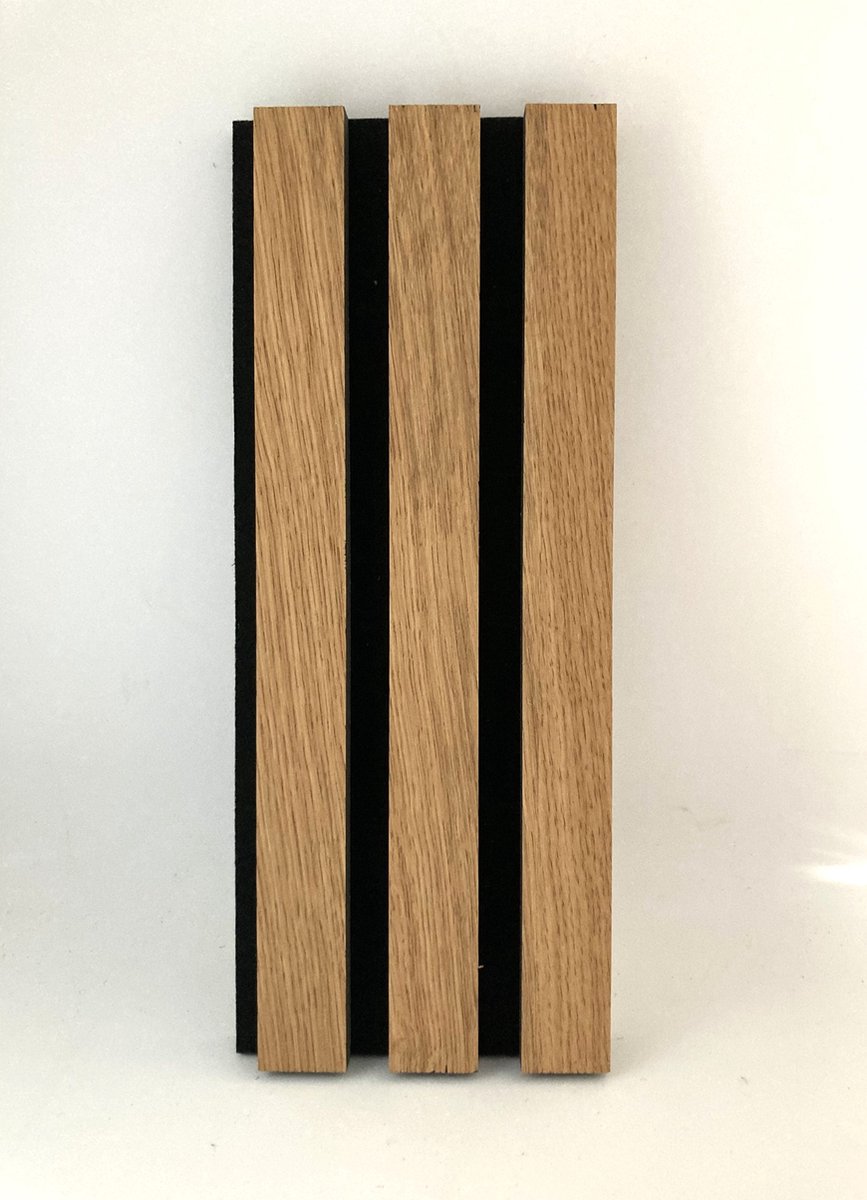 Akupanel naturel Eiken akoestische wand panelen lattenwand met Vilt | bol