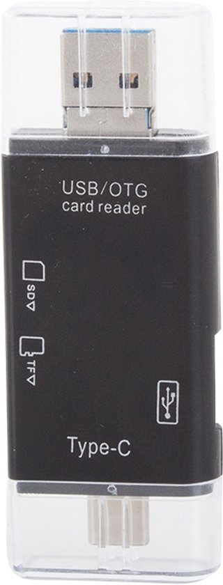 SD-kaartlezer micro-sd tf usb usb-c micro usb - otg | bol.com