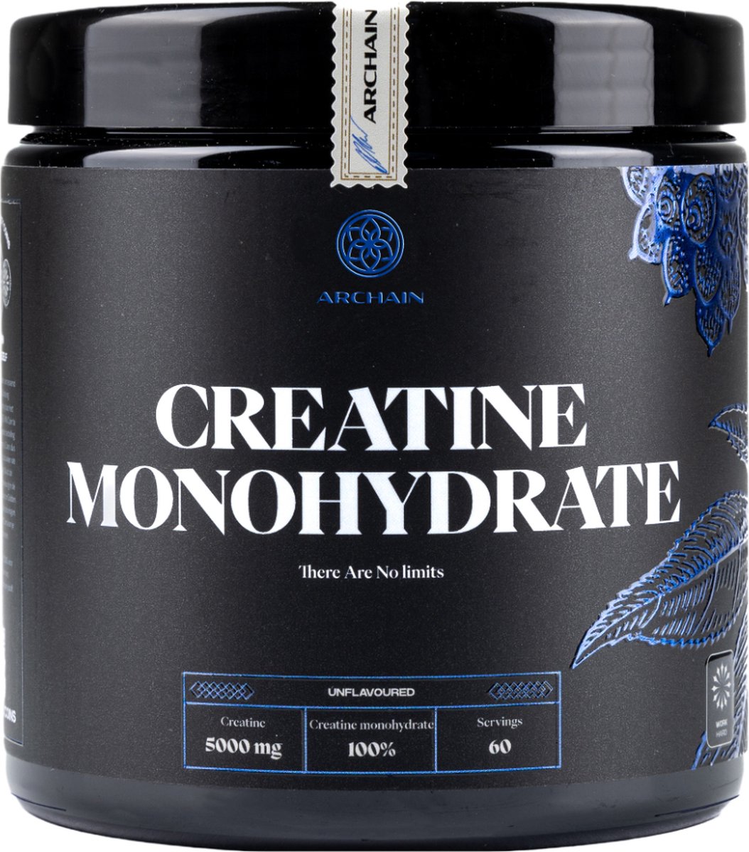 Archain Creatine Monohydrate Poeder - Smaakloos - 300 Gram - 60 ...