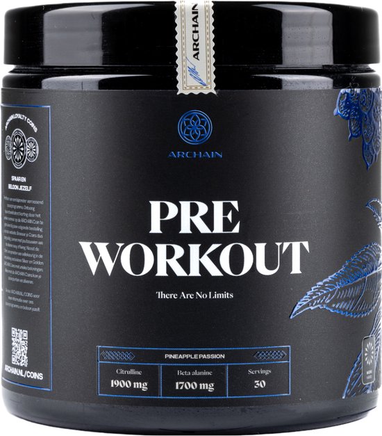 Archain Pre Workout - Poeder - Pineapple Passion - 300 Gram - 30 ...