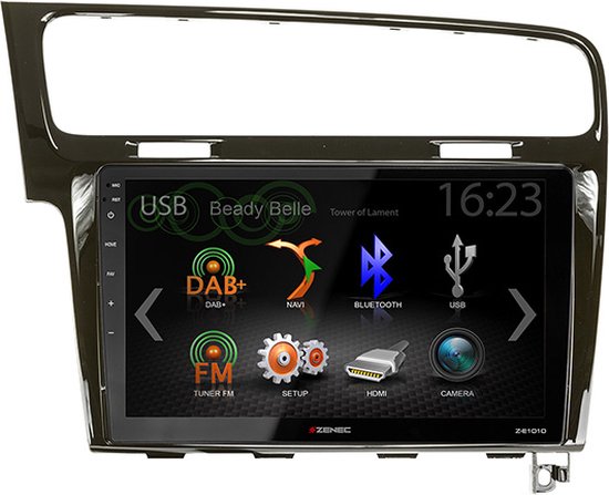 Zenec Z-E1010 + Z-F2021 - Autoradio - Autoradio - VW Golf 7 - USB ...