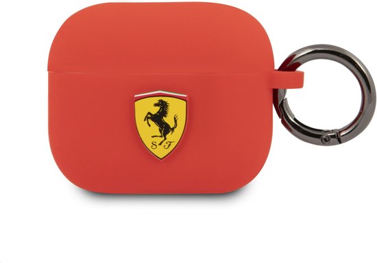 Ferrari Silicone Case voor Apple Airpods 3 - Rood | bol