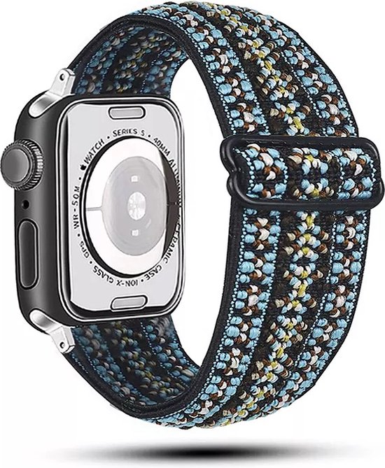 LunaLux® - Bandje voor Apple Watch - 38/40/41 mm - Stof - Turquoise ...