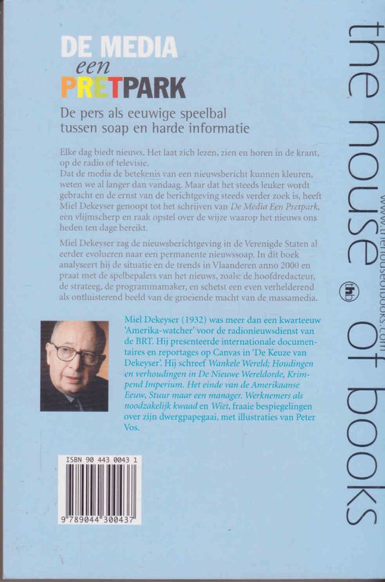 De media, een pretpark, Miel Dekeyser | 9789044300437 | Boeken | bol