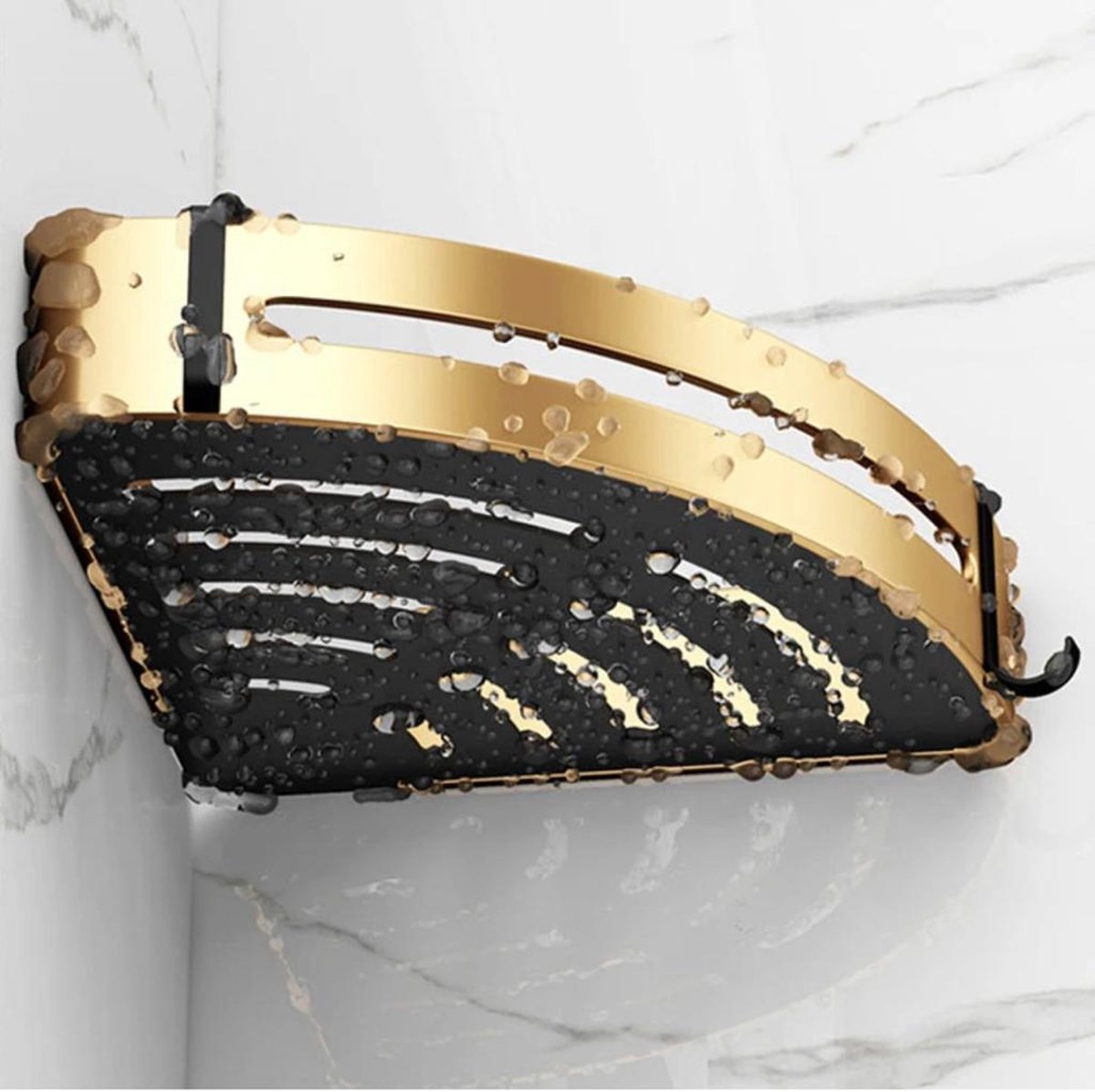 [EEN Stuk] Goud-Doucherek Hoek - Badrek - Kruidenrek - Keukenrek ...