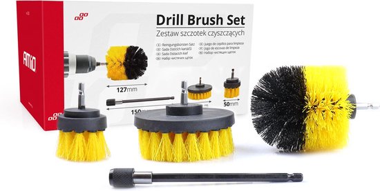 Boor borstel set - 4 stuks - Boormachine borstel set | bol