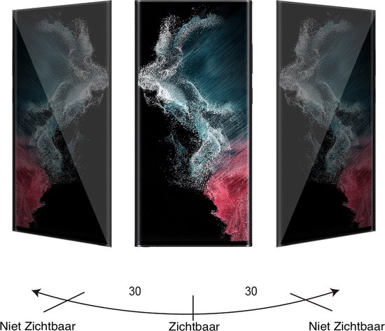Privé Screenprotector geschikt voor Samsung S23 Ultra – Privacy Screen ...