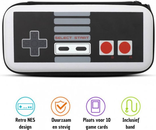 Beschermhoes geschikt voor Nintendo Switch/OLED/Lite - Retro NES ...