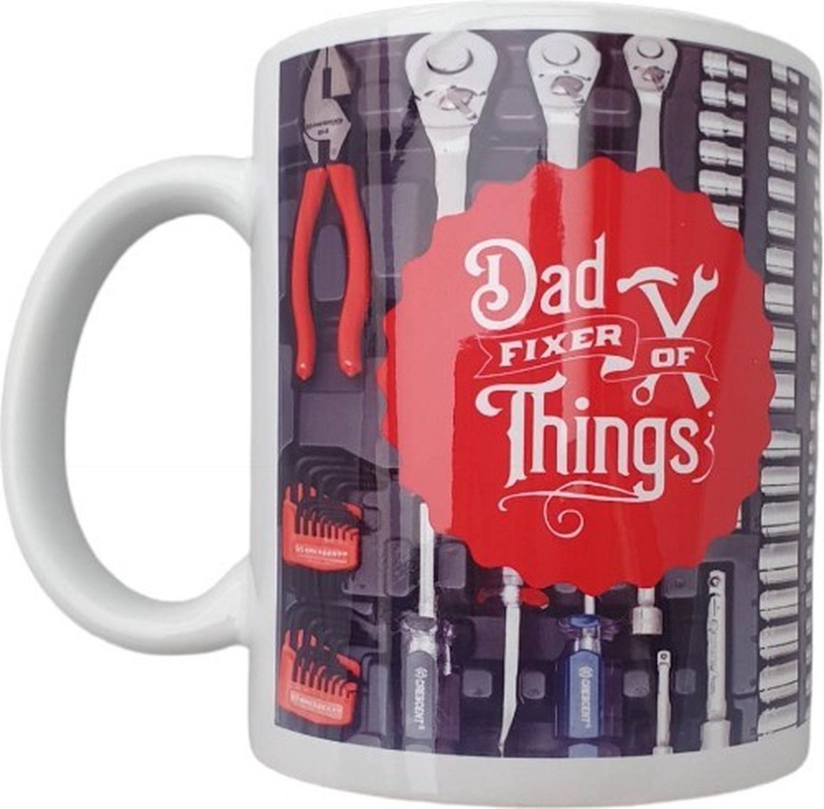Bedrukte Beker Dad - Vader Things - Vaderdag - Gereedschap - Koffie Mug - Thee Mok -... | bol.com