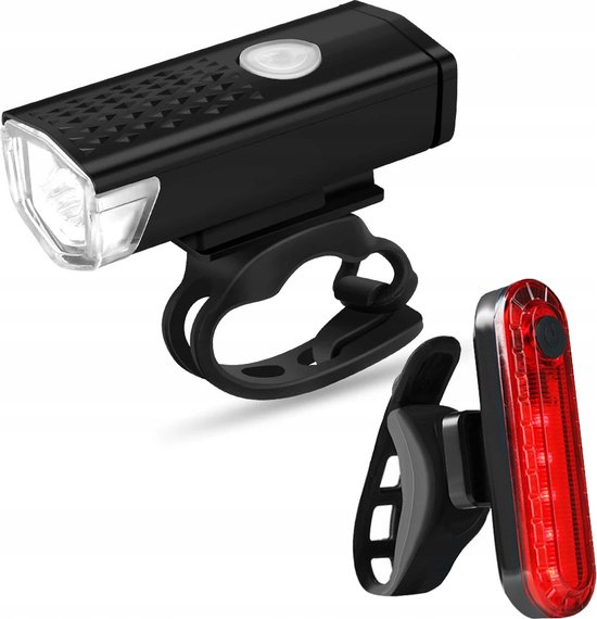 LED Fietsverlichting Set - Fietslamp USB Oplaadbaar - Fietslampjes ...