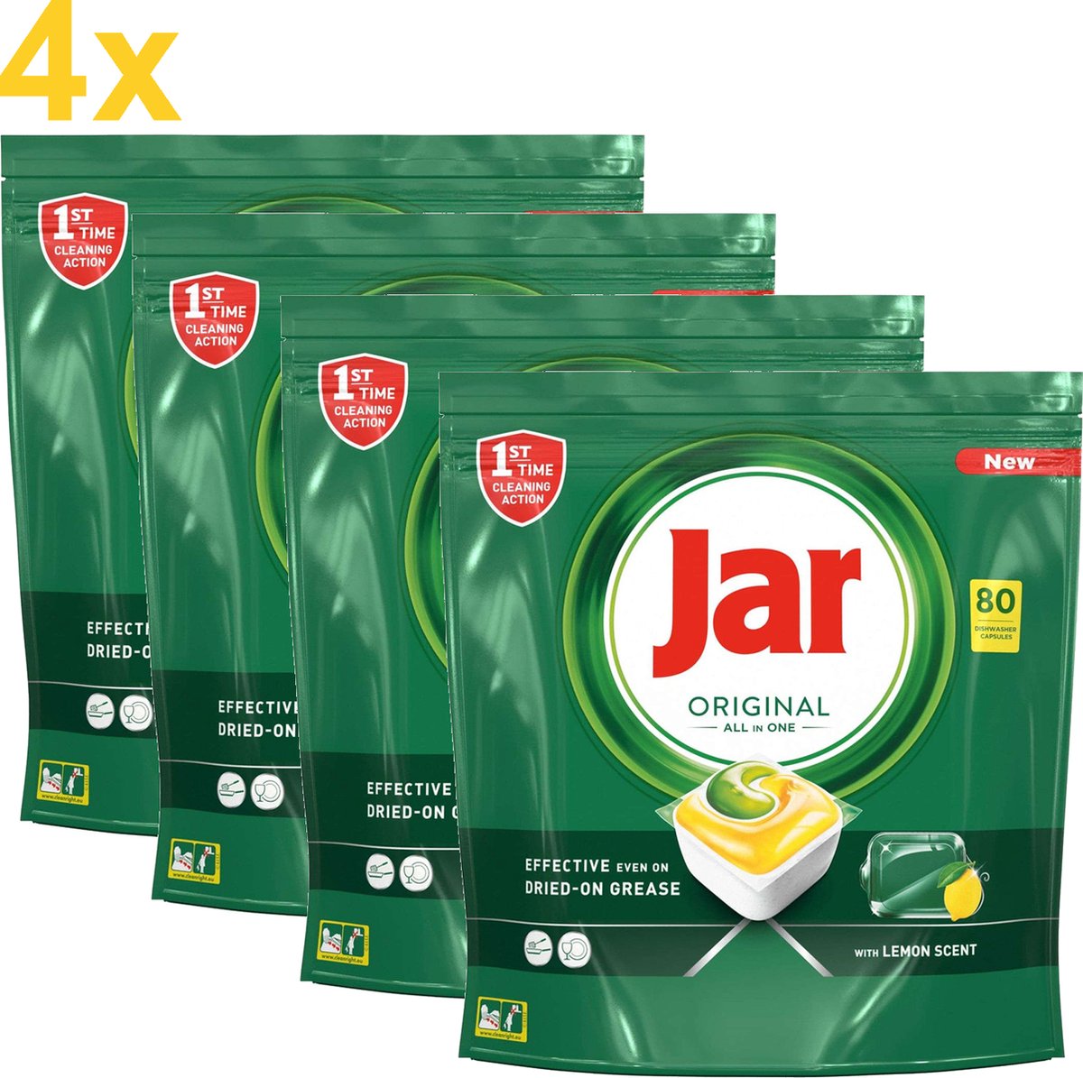 JAR - Original Lemon - All In One - Vaatwastabletten – 320 Stuks ...