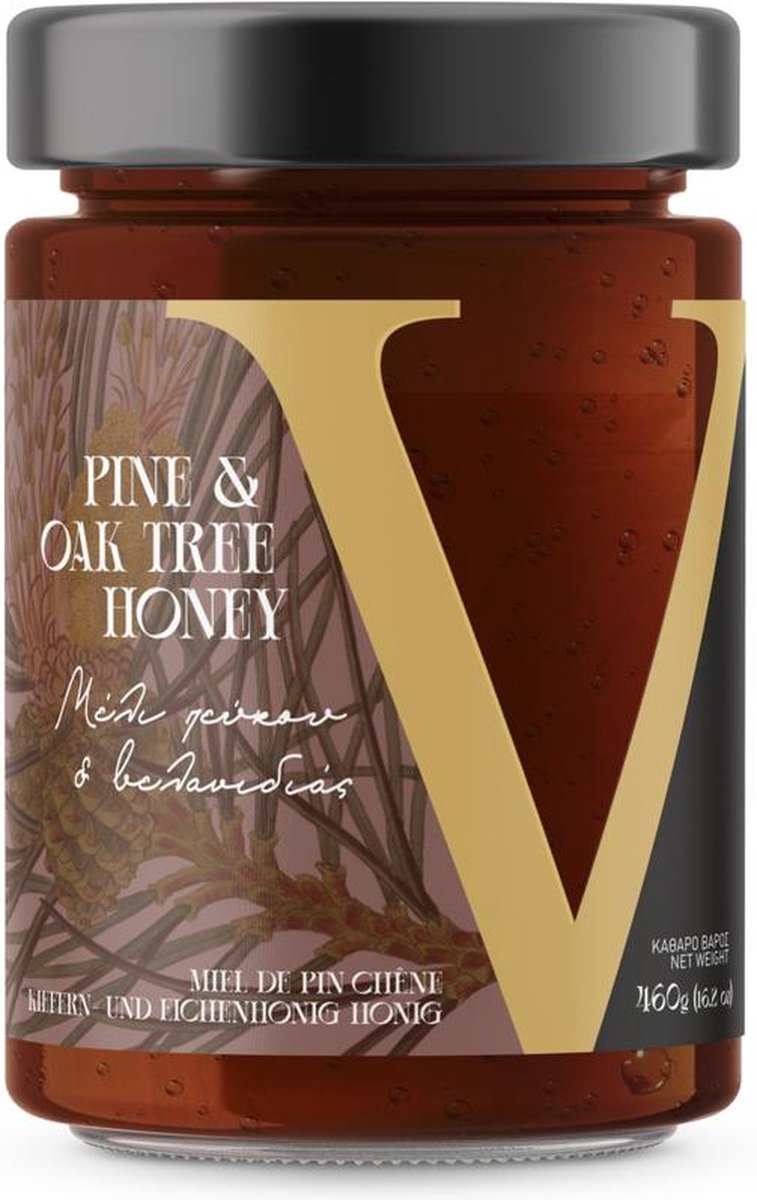 Wilde bos dennen- en eikenhoning Griekenland 460g Stayia Farm | bol.com