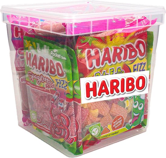 Haribo 'Red & Fizz' snoepmix - 1290g | bol