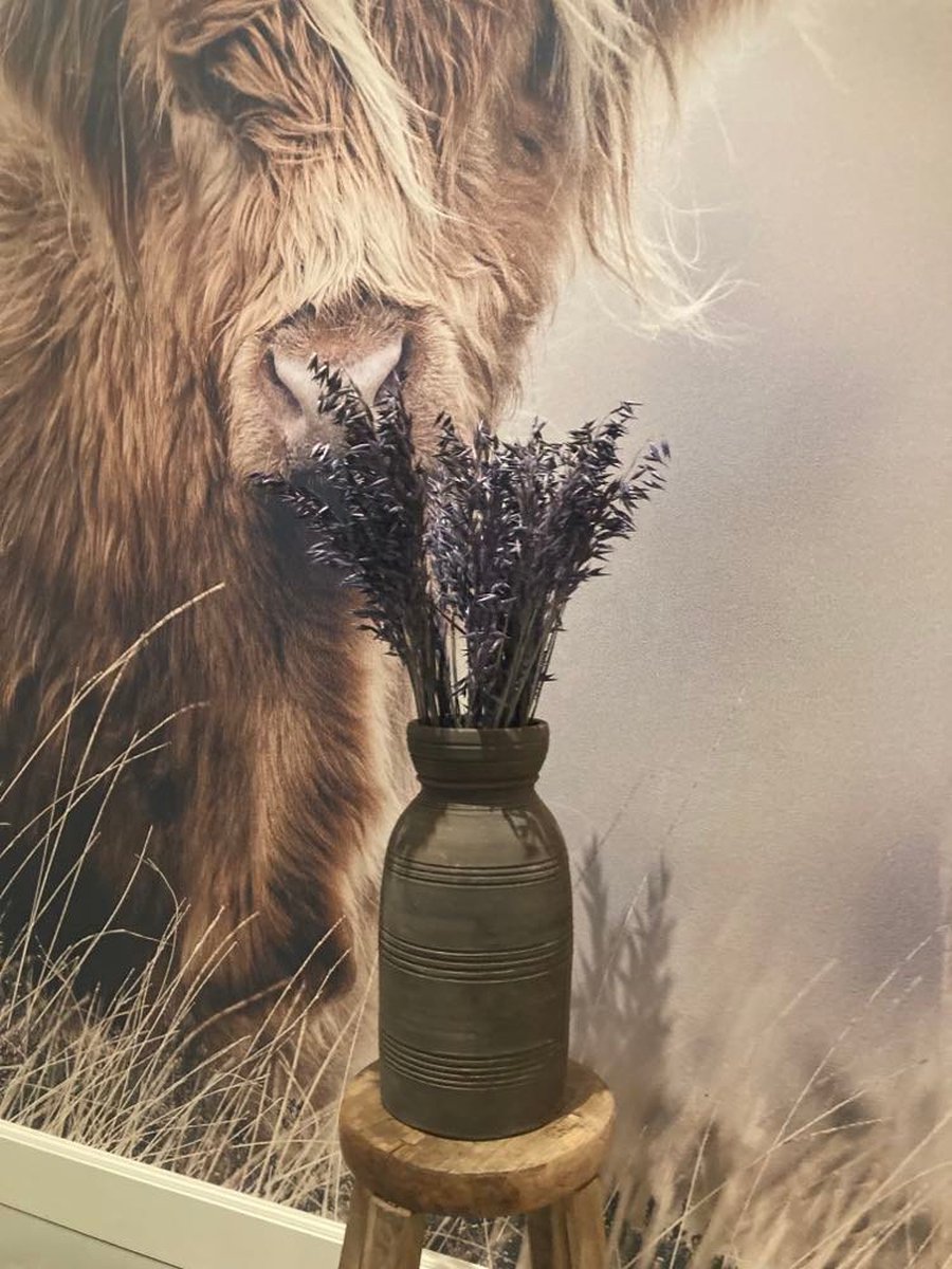 Nepalese vaas - 34 cm hoog - aardewerk - pot - stoer en sober ...