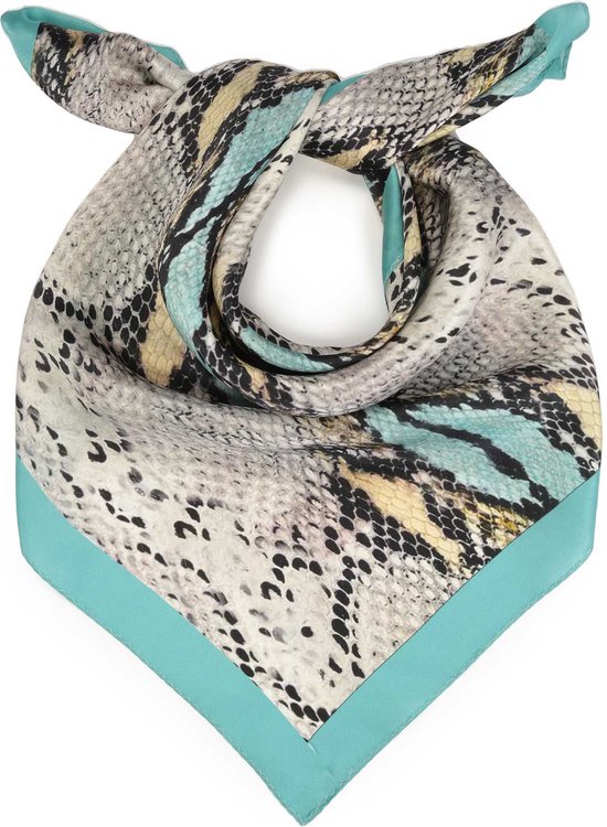 Silk scarf with multicoloured animal print | bol