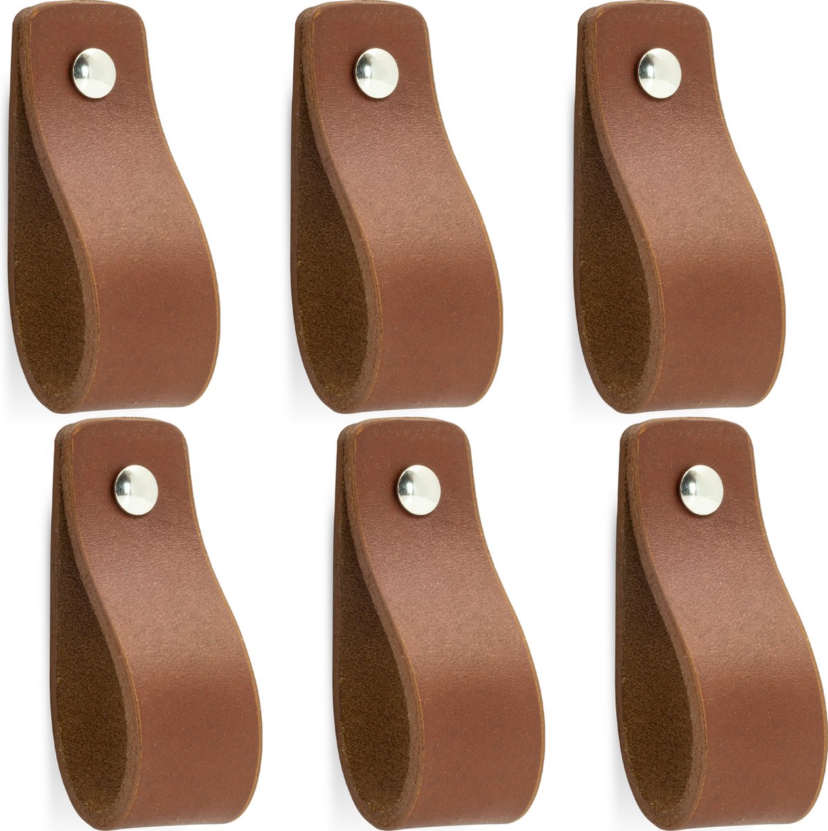 Buffel & Co Leren Handgrepen – Set van 6 – 100% Leer – Leren Lusjes ...